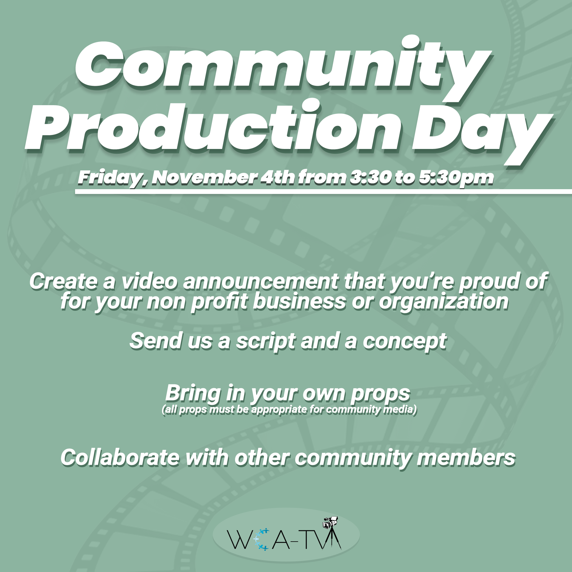 Non-Profits Can Record Video Announcements at Watertown Cable Community ...