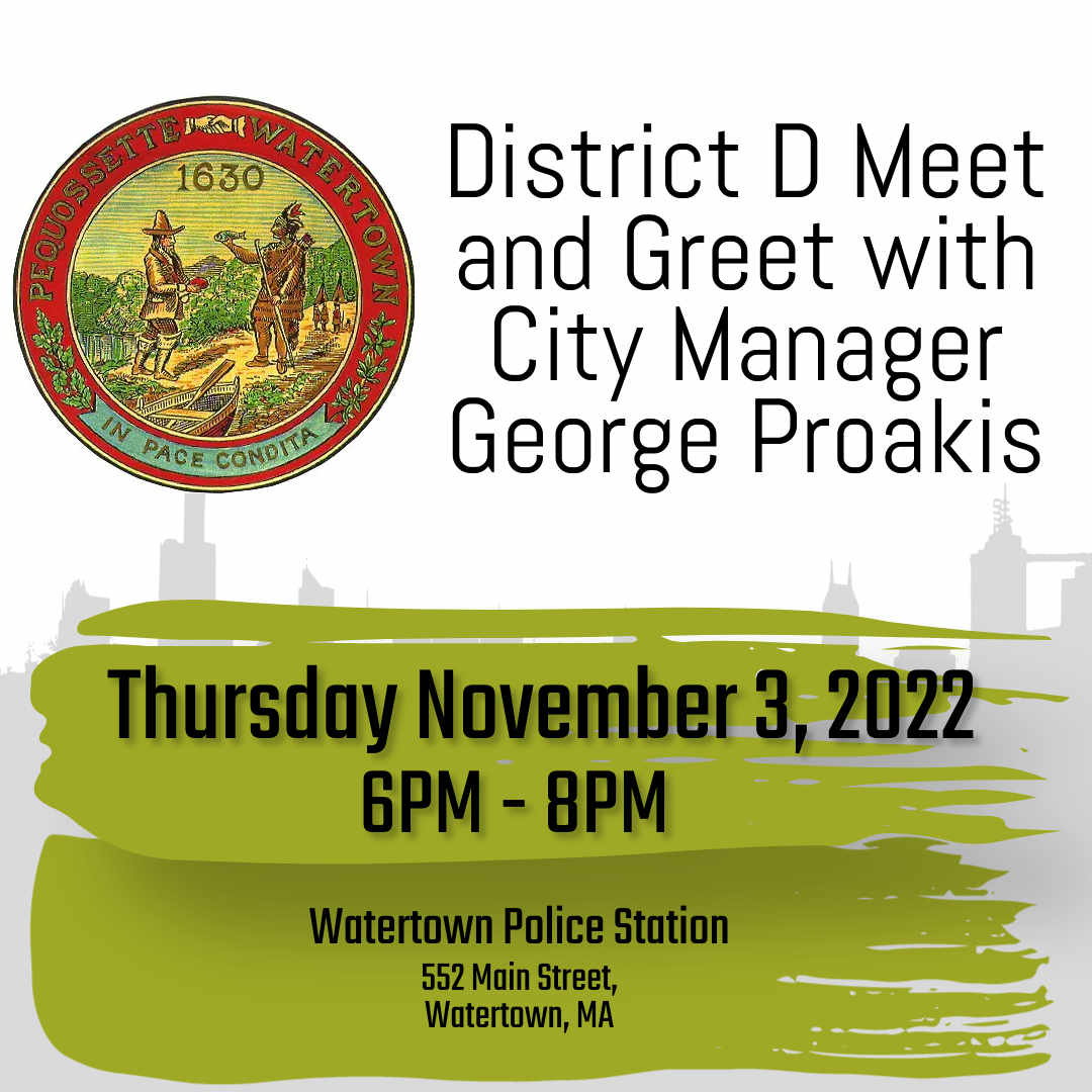 City Manager Hosting Meet & Greet for West Side Residents | Watertown News