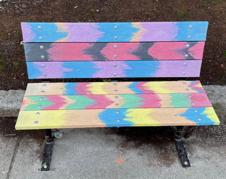 Colorful New Benches Popping Up Around Watertown are Made from Recycled ...