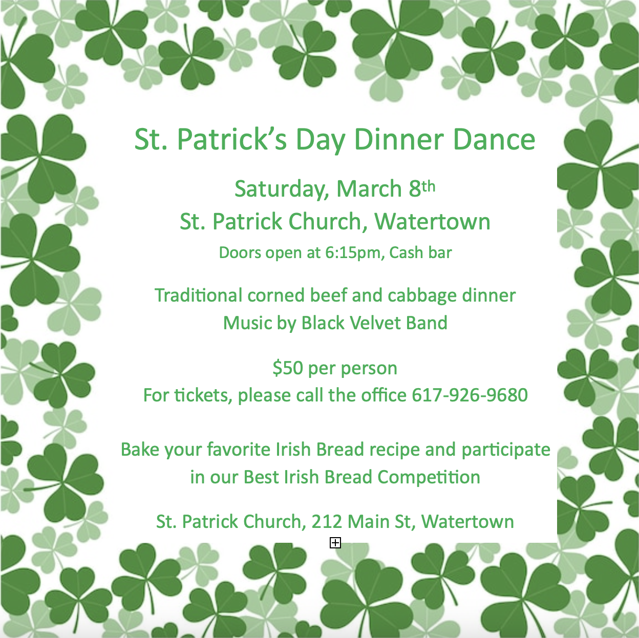 St. Patrick’s Dinner Dance to be Hosted by Watertown Church | Watertown ...