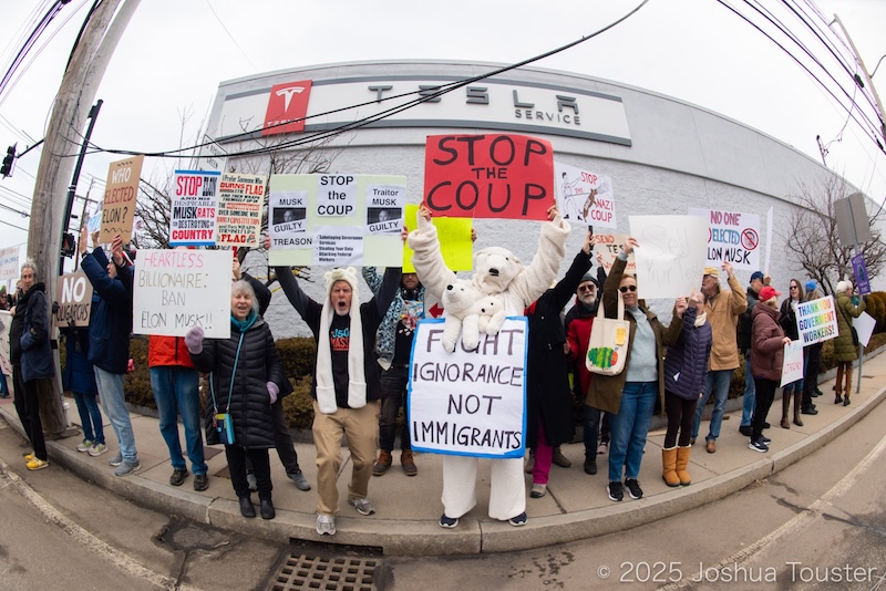 LETTER: More Than 100 Join Tesla Takedown Protest in Watertown ...