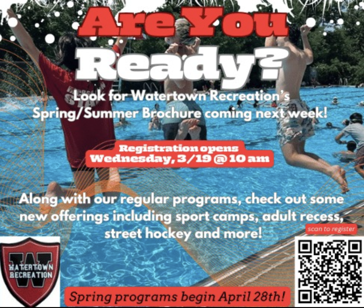 Registration for Watertown Recreation’s Spring & Summer Programs ...